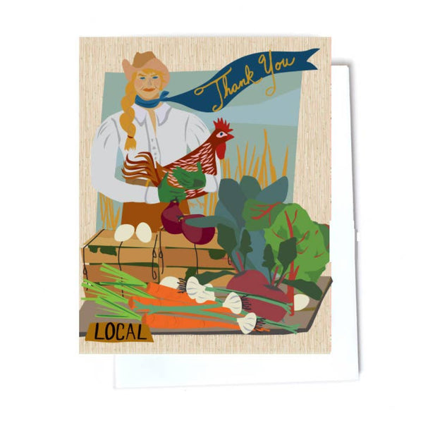 Farmer Thank You Card - Doe + Fawn